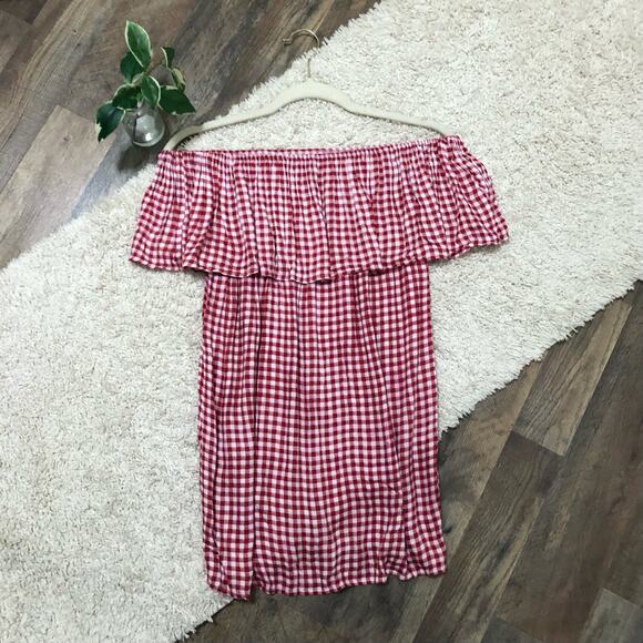 Show Me Your MuMu | Dresses | Show Me Your Mumu Xs Red White Gingham ...